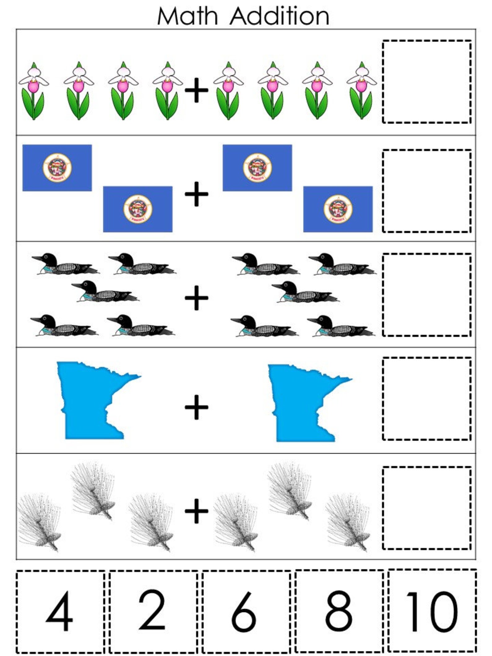 30 Minnesota State Symbols themed Learning Games Download. ZIP | Etsy