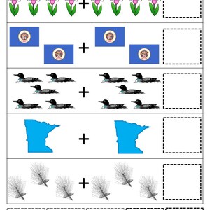 30 Minnesota State Symbols Themed Learning Games Download. ZIP File ...