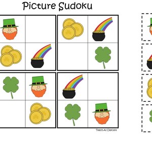 30 Printable St. Patrick's Day Preschool Educational Learning Games ...