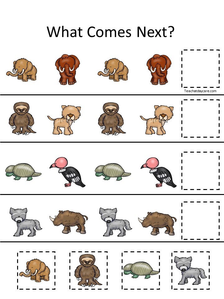 30 Printable Ice Age Animals Preschool Educational Games - Etsy Canada
