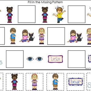 30 Printable 5 Senses Games and Activities Download. ELA and Math Games ...
