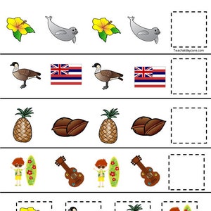 30 Hawaii State Symbols Themed Learning Games Download. ZIP File ...