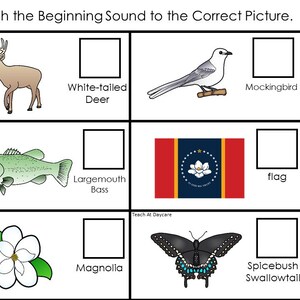 30 Mississippi State Symbols Themed Learning Games Download. ZIP File ...