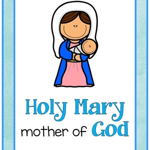 10 Hail Mary Posters. 5 Color, 5 Black and White. Classroom, Youth ...