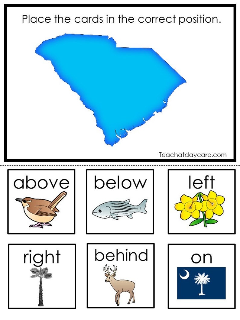 30 South Carolina State Symbols Themed Learning Games | Etsy