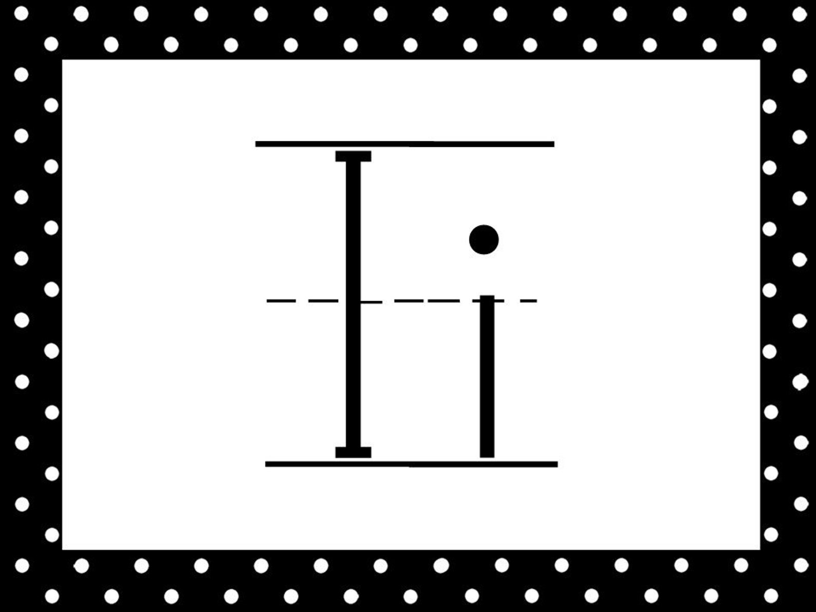 26 Printable Black and White Polka Dot Alphabet Posters. 8x10 | Etsy