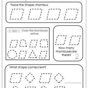 All About Shapes Worksheets. 11 Printable Shapes Worksheets. Preschool ...