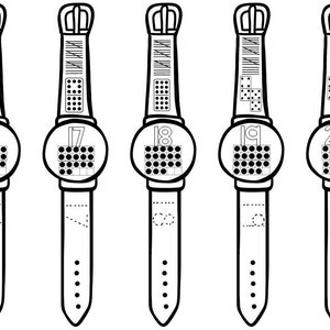 4 Printable Number Watches. Numbers 1-10. Preschool-kindergarten ...