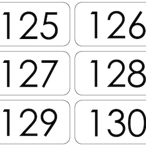 100 Printable Numbers 101-200 Flashcards. Preschool Thru Third Grade ...