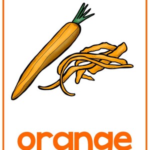 11 Printable Colors Posters. Full Page Classroom Wall Charts. 8.5 X 11 ...