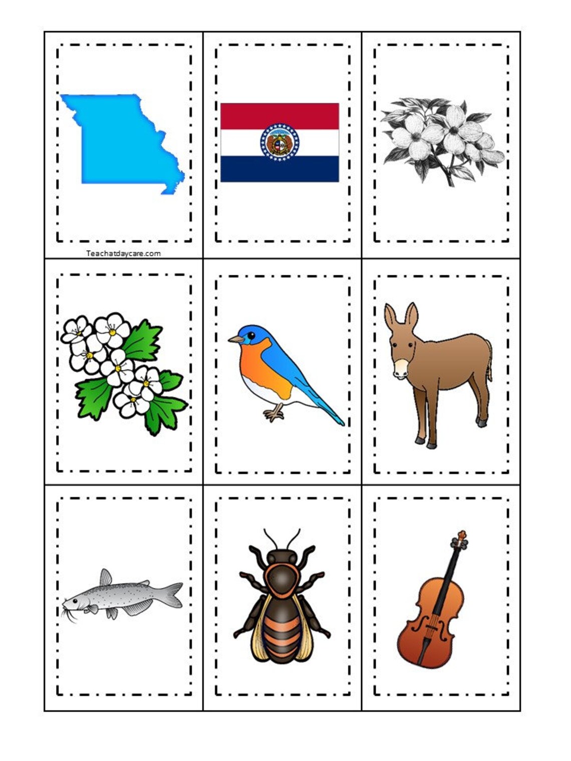 30 Missouri State Symbols themed Learning Games Download. ZIP | Etsy