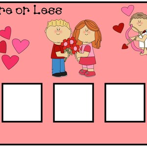 10 Printable Valentine's Day Themed Kindergarten Math Center Games and ...