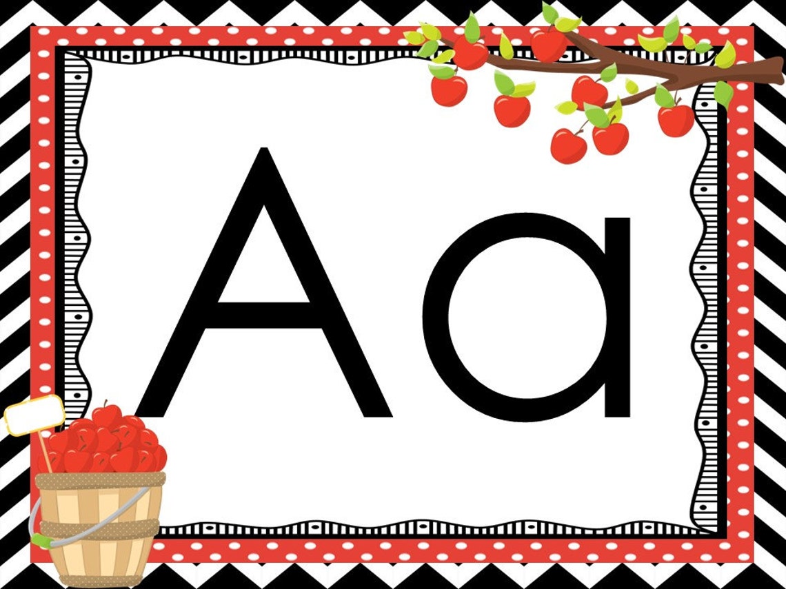 26 Printable Apple Themed Alphabet Posters. 8x10 - Etsy