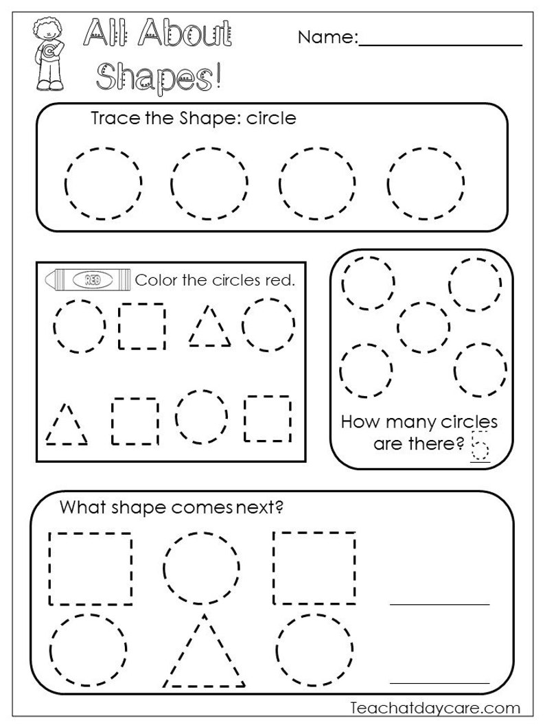 All About Shapes Worksheets. 11 Printable Shapes Worksheets. | Etsy