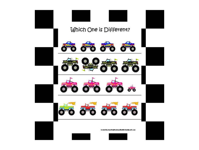 30 Monster Truck Games Download. Games and Activities in PDF Files. - Etsy