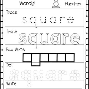 100 Printable Let's Learn Fry 6th Hundred Sight Words Worksheets. 4th ...