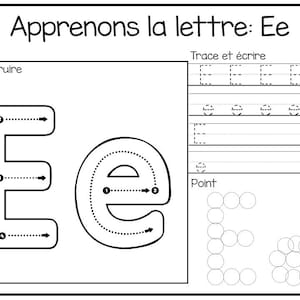 Let's Learn the Letters in French-build, Trace and Write, and Dot ...