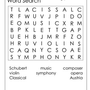 Franz Schubert Great Composer Unit. Music Appreciation. - Etsy