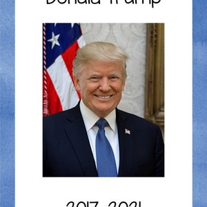 47 U.S. Presidents Classroom Posters and Wall Charts. US History. Full ...