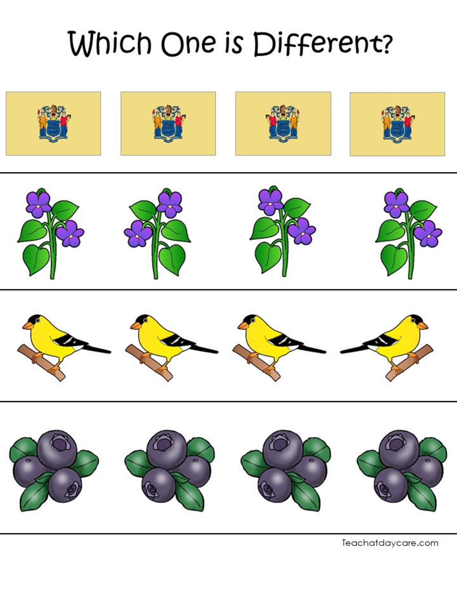30 New Jersey State Symbols Themed Learning Games Download. - Etsy