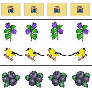 30 New Jersey State Symbols Themed Learning Games Download. ZIP File ...