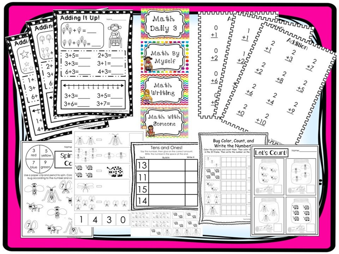 Math Curriculum Download. Preschool-kindergarten. Worksheets and ...