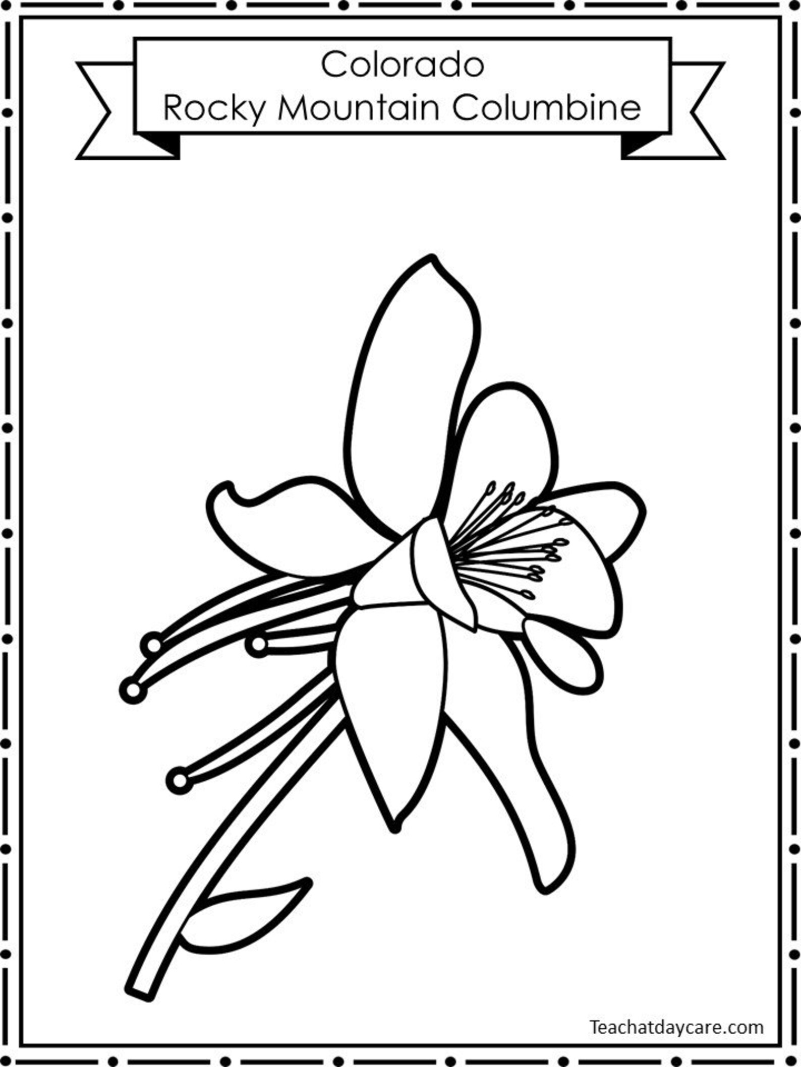 50 Printable State Flower Color Worksheets. Preschool and - Etsy