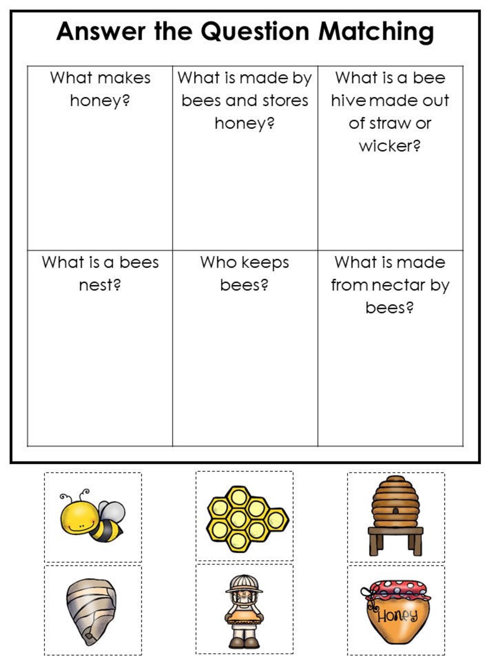 30 Honey Bee Preschool Learning Games Download. Games and | Etsy