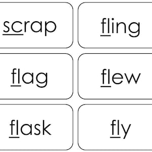 100 Printable Blends Flashcards. Preschool-2nd Grade ELA. Blend Word ...