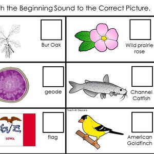 30 Iowa State Symbols Themed Learning Games Download. ZIP File ...
