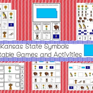 30 Kansas State Symbols Themed Learning Games Download. ZIP File ...