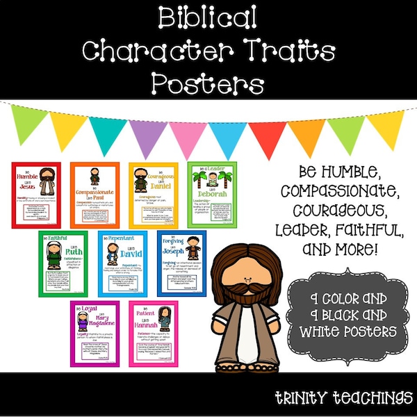 Character Trait Poster - Etsy