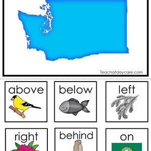 30 Washington State Symbols Themed Learning Games Download. ZIP File ...