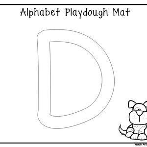 26 Printable Alphabet Uppercase Play Dough Mats Worksheets. Preschool ...