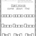 40 Printable Dolch Pre-primer Box Writing Worksheets. - Etsy