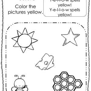 11 Spell and Color Worksheets. Preschool and Kindergarten Science and ...