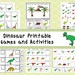 30 Dinosaur Printable Preschool Educational Games Download. | Etsy