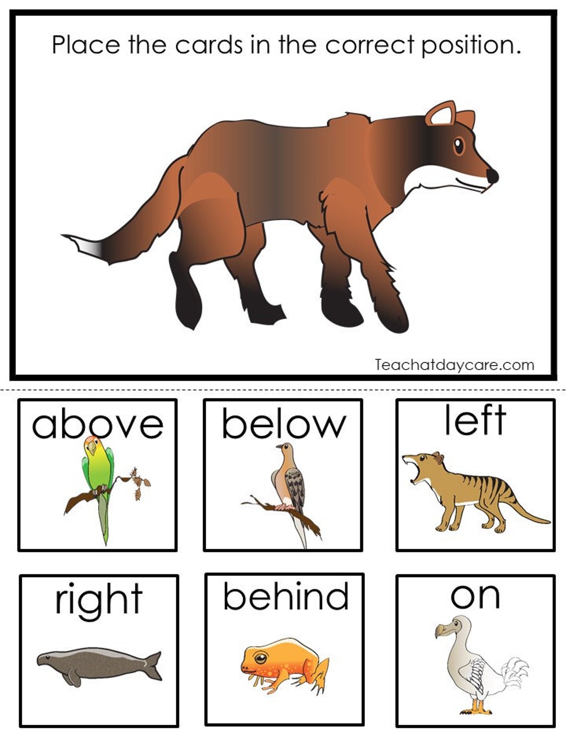 30 Extinct Animals Printable Preschool Educational Games | Etsy