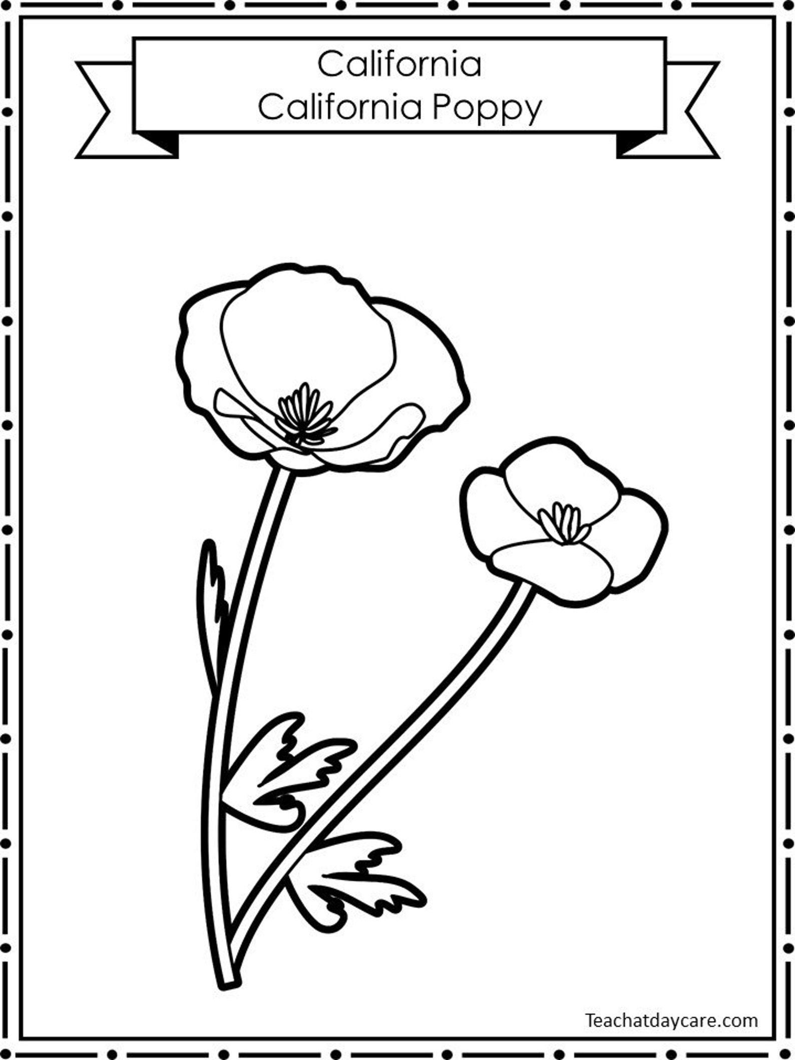 50 Printable State Flower Color Worksheets. Preschool and - Etsy