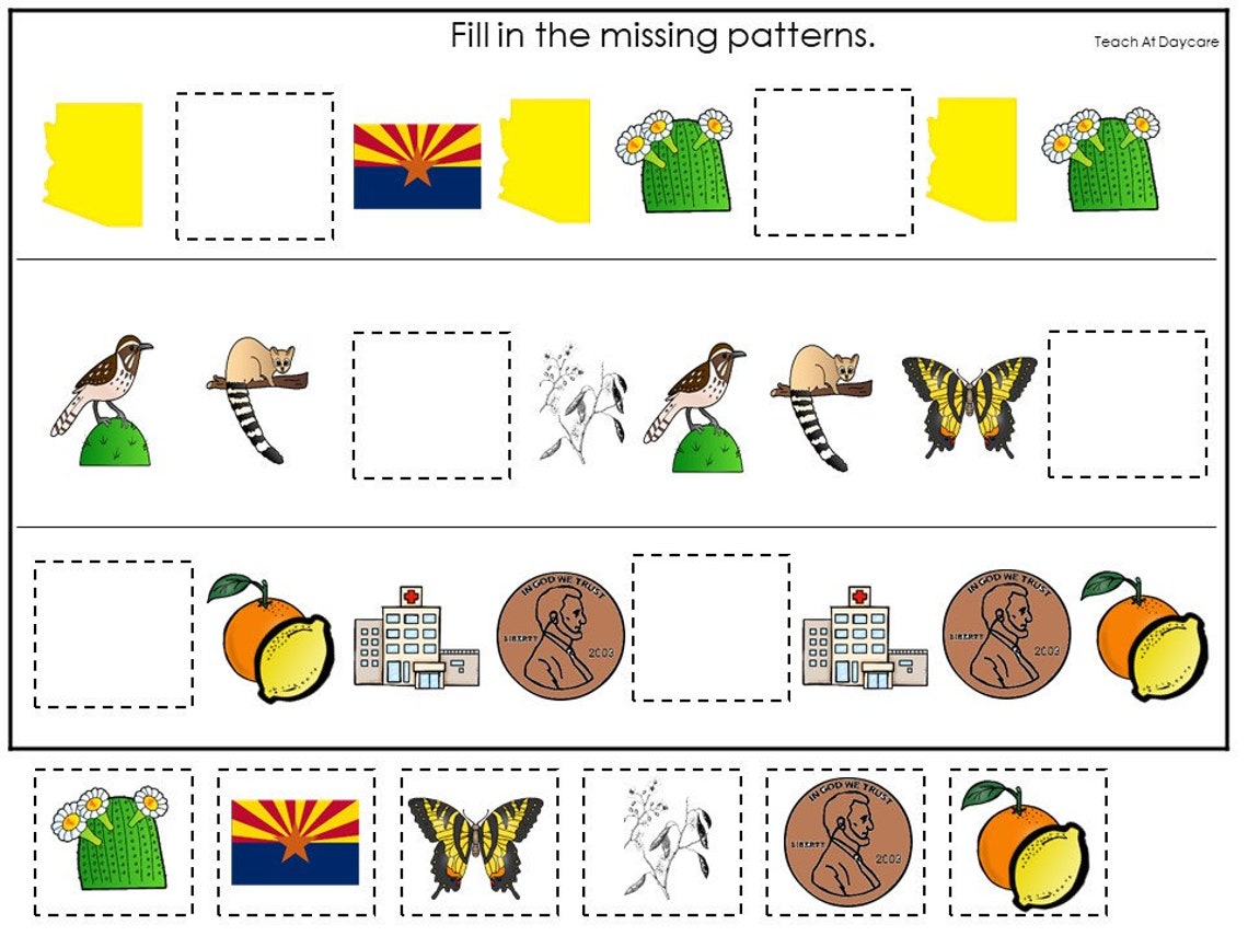 30 Arizona State Symbols Themed Learning Games Download. ZIP - Etsy