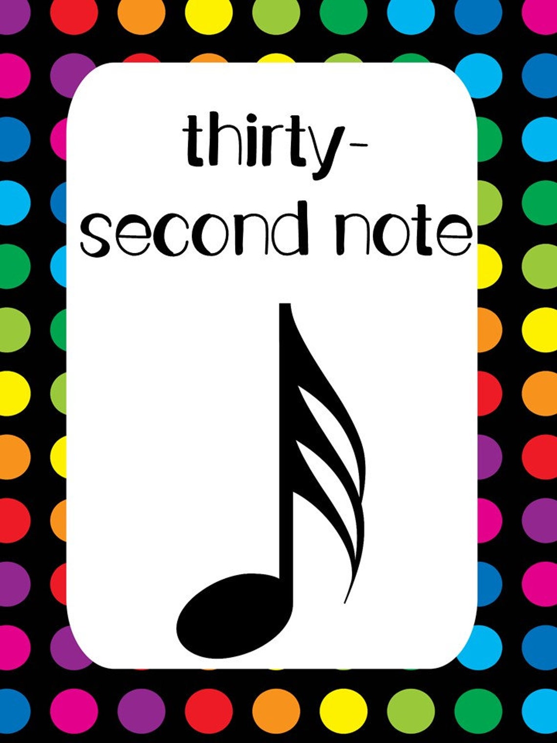 9 Printable Music Notes Posters. Full Page Classroom Wall - Etsy Singapore