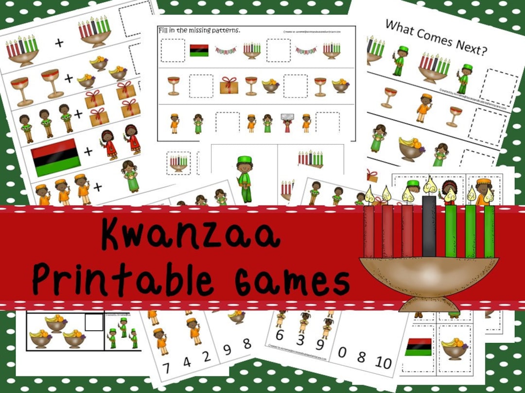 30 Kwanzaa Games Download. Games and Activities in PDF Files. - Etsy