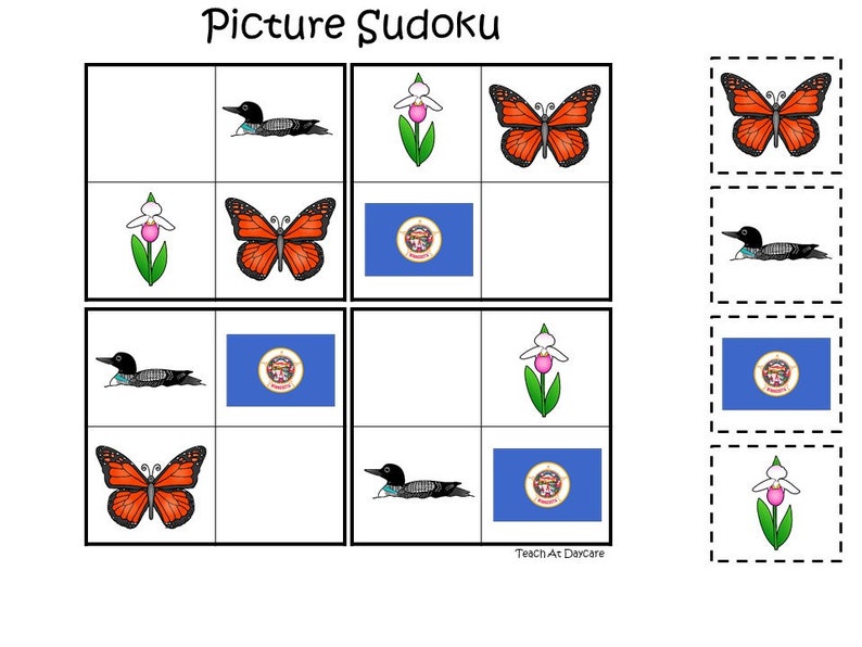 30 Minnesota State Symbols themed Learning Games Download. ZIP | Etsy