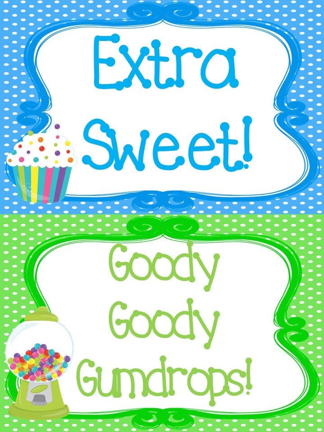 5 Printable Candy Theme Daycare Behavior Clip Chart Cards. Classroom ...