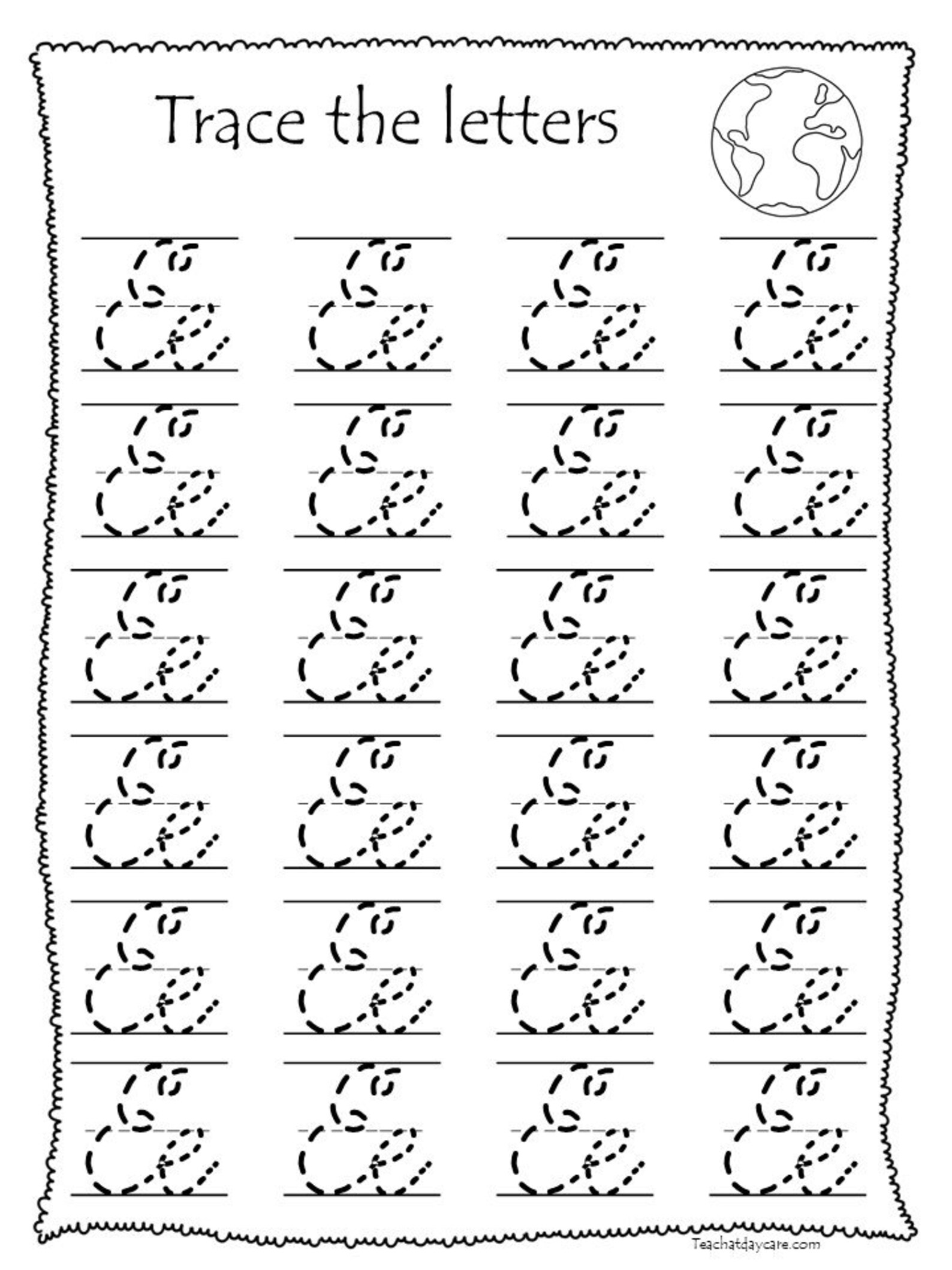 26 Printable Cursive Trace the Alphabet Worksheets. 1st-4th - Etsy