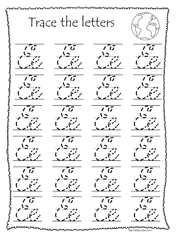 26 Printable Cursive Trace the Alphabet Worksheets. 1st-4th Grade ...