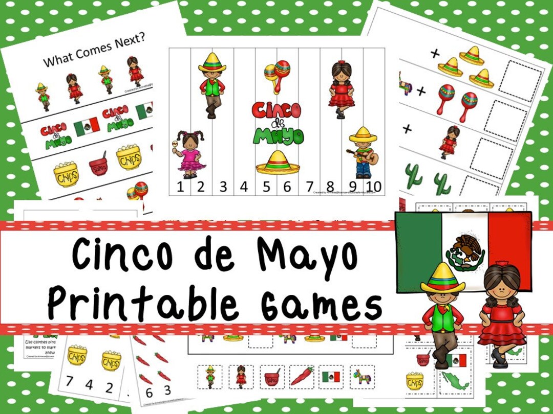 30 Cinco De Mayo Games Download. Games and Activities in PDF Files. - Etsy