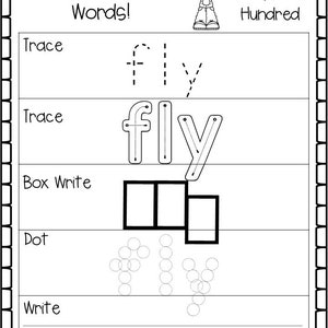 100 Printable Let's Learn Fry 5th Hundred Sight Words Worksheets. 4th ...