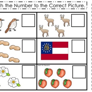 30 Georgia State Symbols Themed Learning Games Download. ZIP File ...