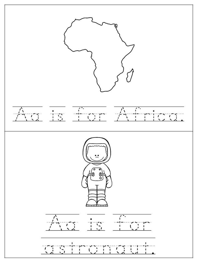 26 Alphabet Mini Books Printable Worksheets in a ZIP File. | Etsy